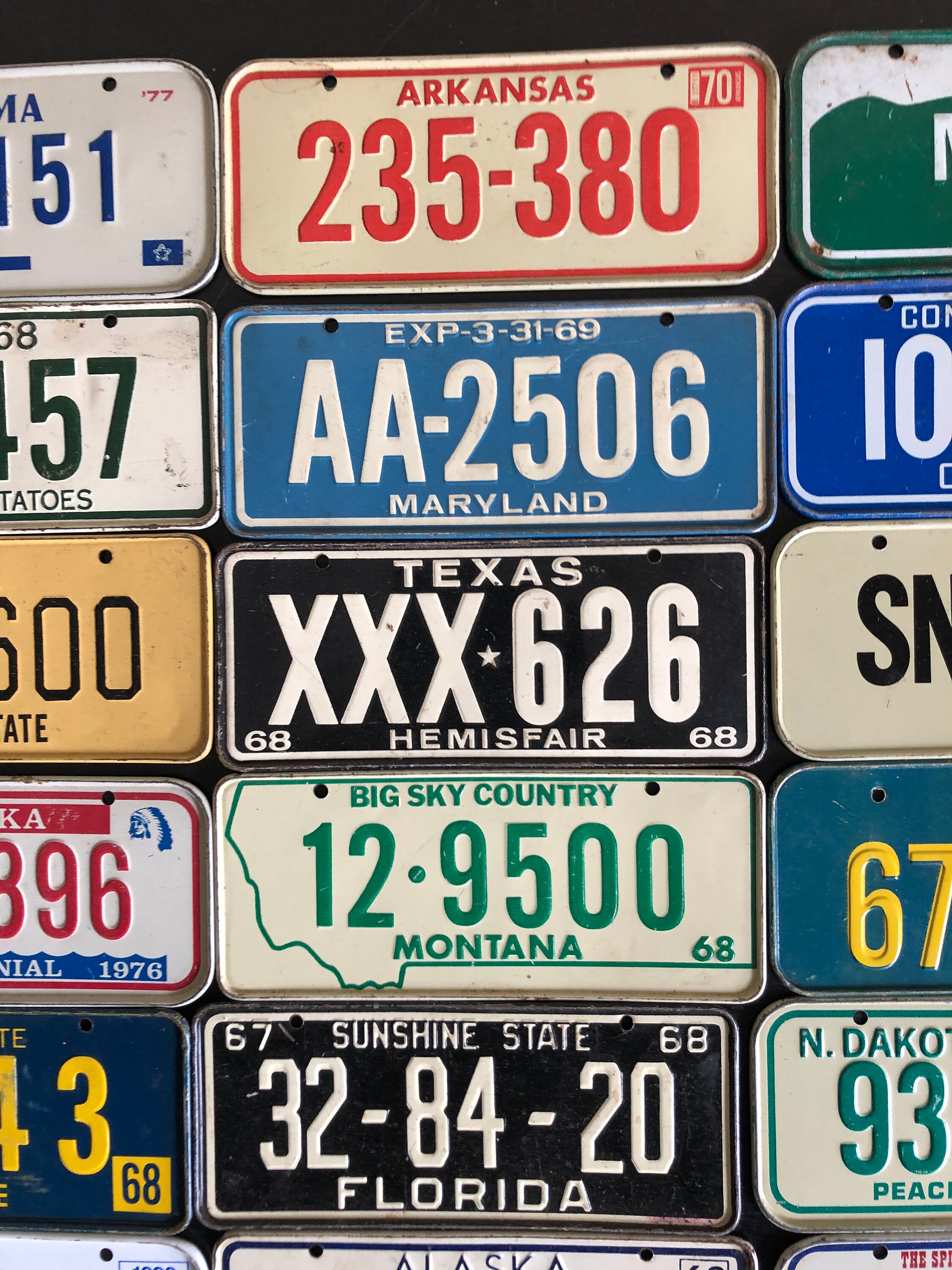 FREE SHIPPING! Mini License Plates From Honeycomb Cereal From 1968 ...