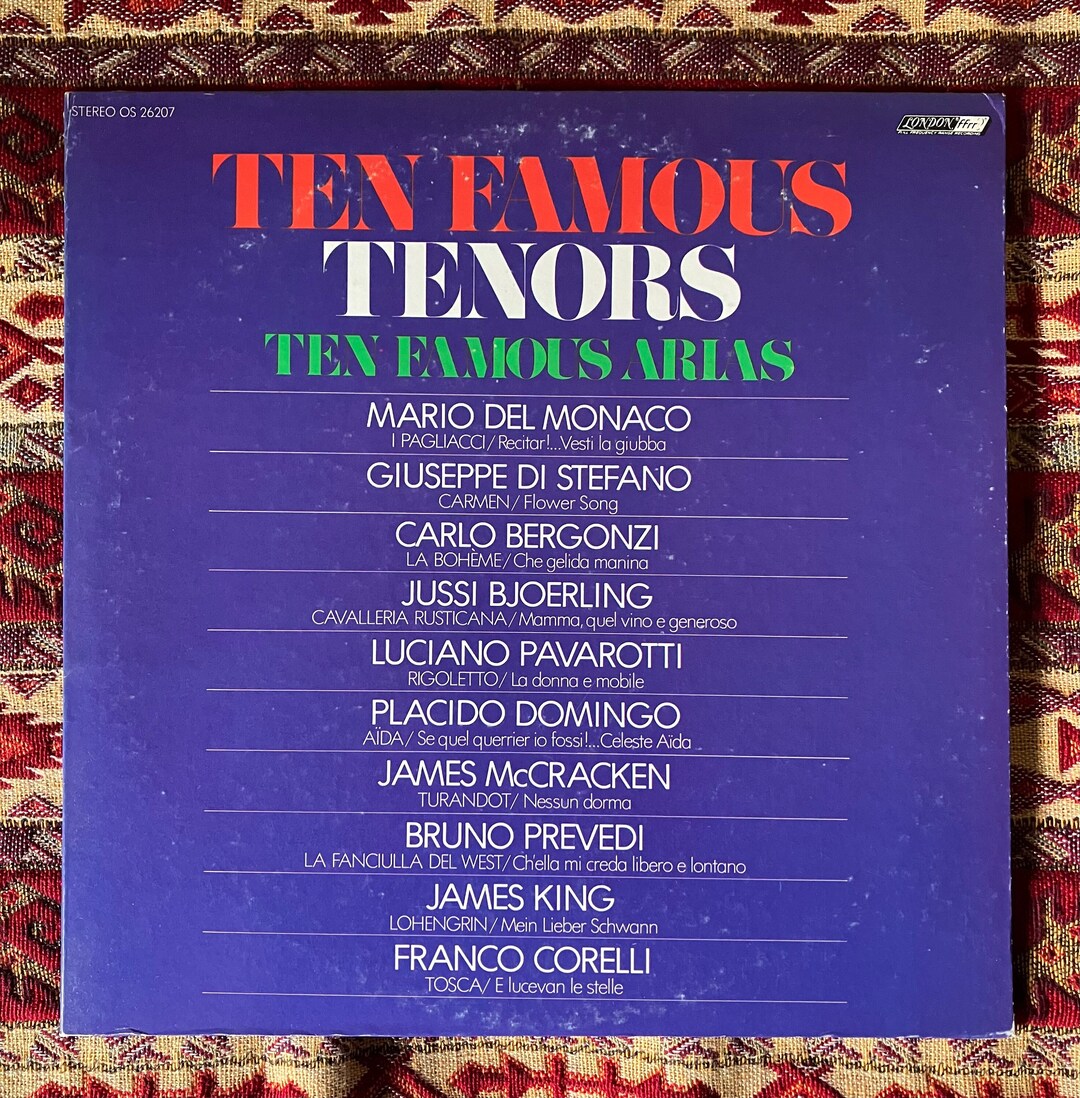 Ten Famous Tenors: London Records EXCELLENT CONDITION - Etsy