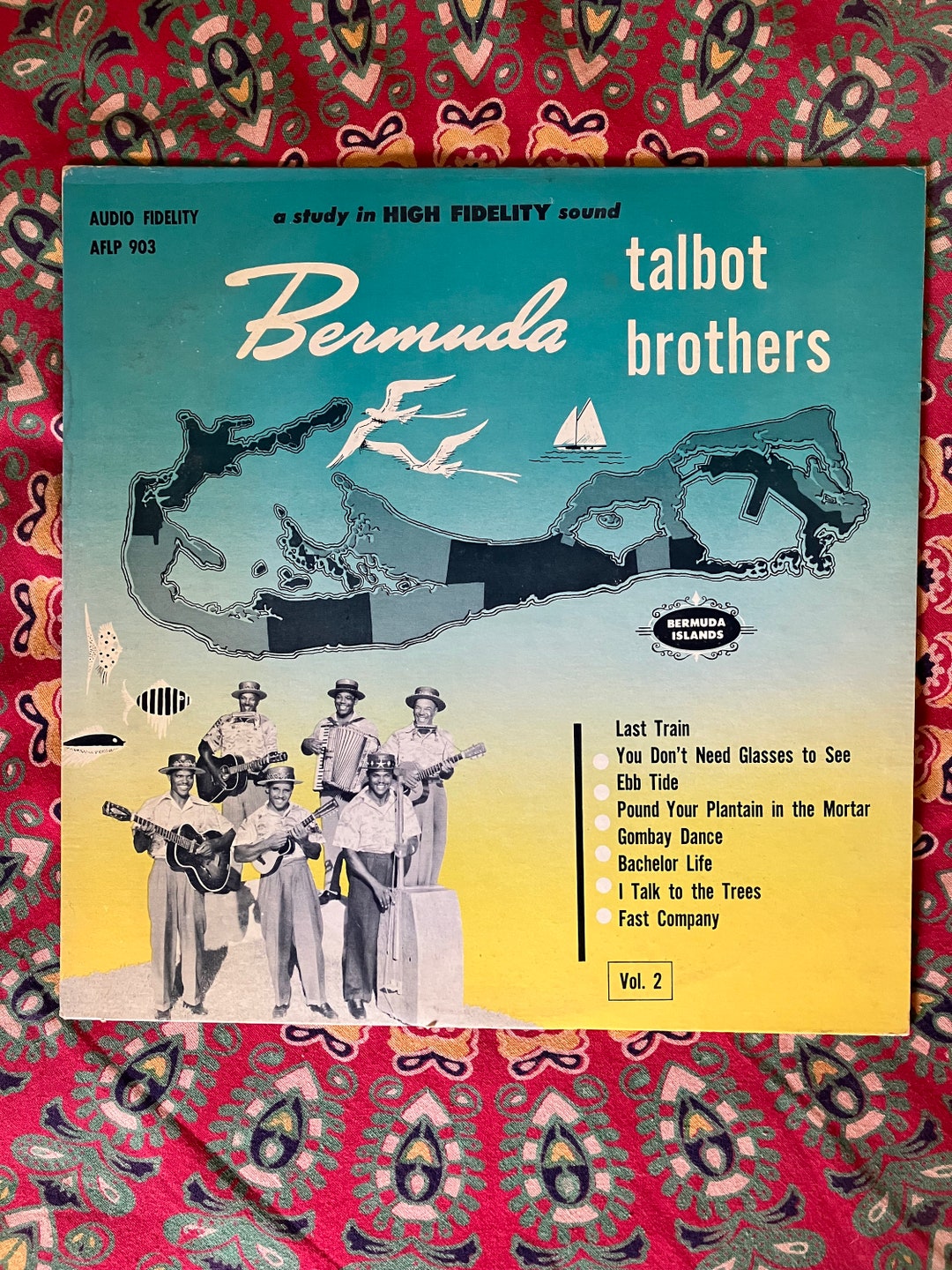 The Talbot Brothers: Bermuda Calypso Vol. 2, 1950s 10-inch 33 LP. - Etsy