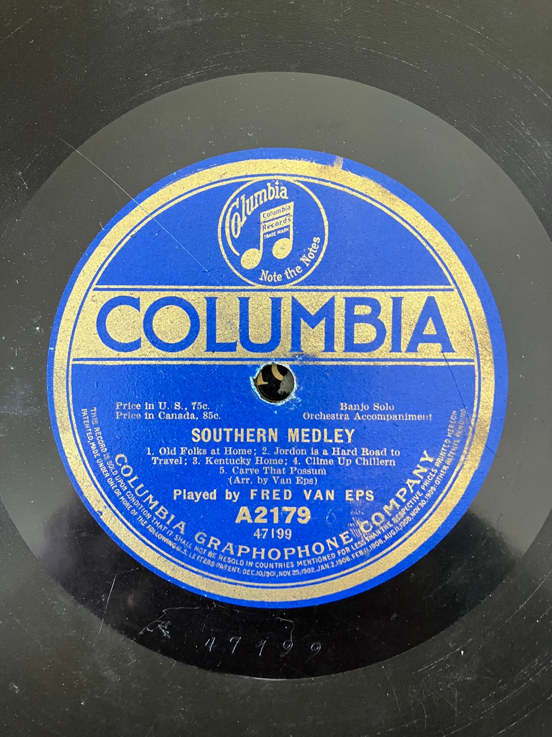 Fred Van Eps and Harry C. Browne, Banjo: Balm of Gilead and Southern ...