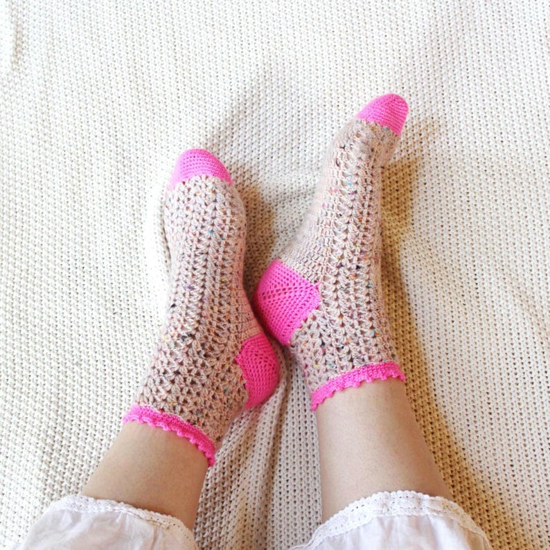 Crochet Lace Socks PDF Pattern Adult Crochet Socks Instant Download - Etsy