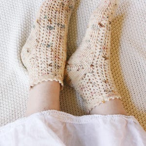 Crochet Lace Socks PDF Pattern - Adult Crochet Socks - Instant Download ...