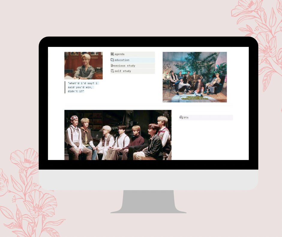 BTS Magic Shop Notion Dashboard Template | BTS ARMY | Magic Shop ...