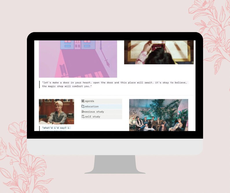 BTS Magic Shop Notion Dashboard Template BTS Magic Shop Notion ...