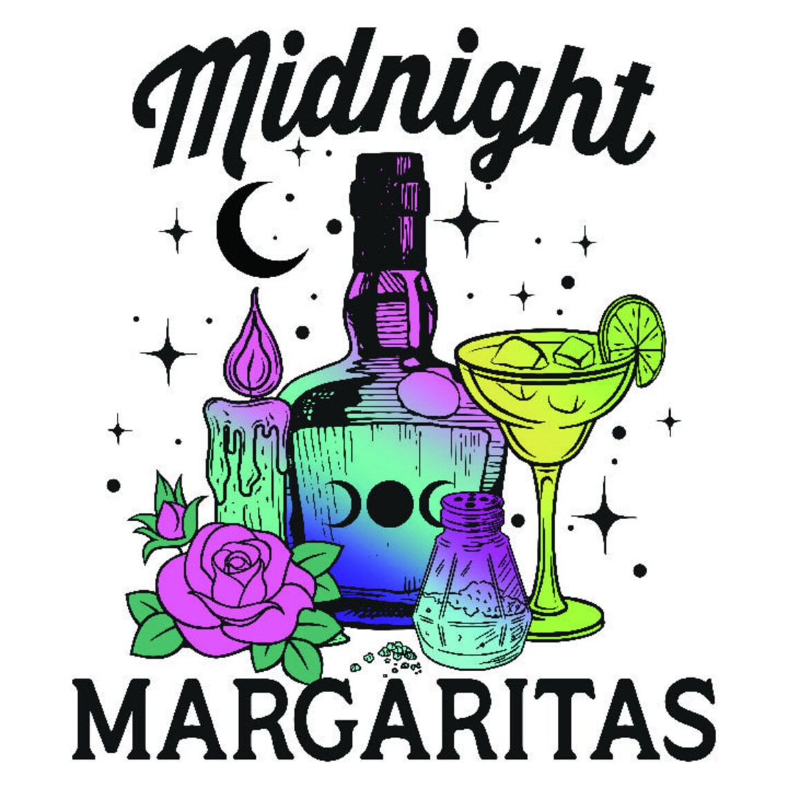 Midnight Margaritas Png Jpg Eps Dxf Svg - Etsy Canada