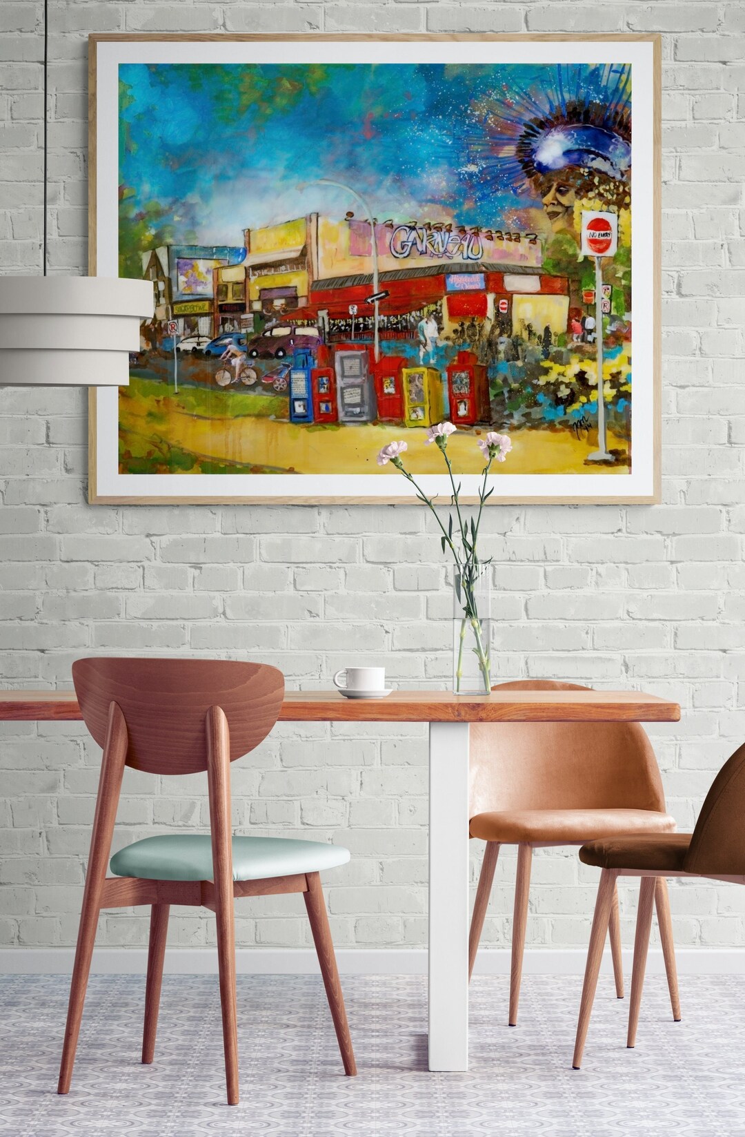 Contemporary Wall Art, Wall Decor Art Print, Vibrant Wall Art, City ...