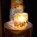 Pair of Decoupaged Glass Block Table Lamps, Bedside Lamps, Nightlights ...