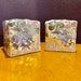 Pair of Decoupaged Glass Block Table Lamps, Bedside Lamps, Nightlights ...