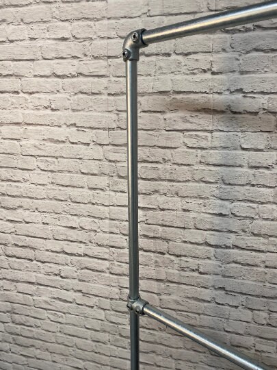 Industrial Clothes Rail Reclaimed Scaffold Board Modern Rustic LEONIE ...