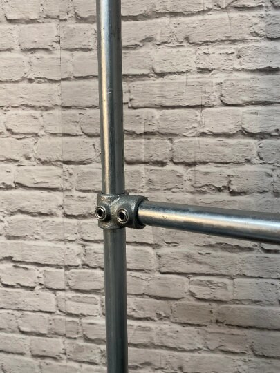 Industrial Clothes Rail Reclaimed Scaffold Board Modern Rustic LEONIE ...
