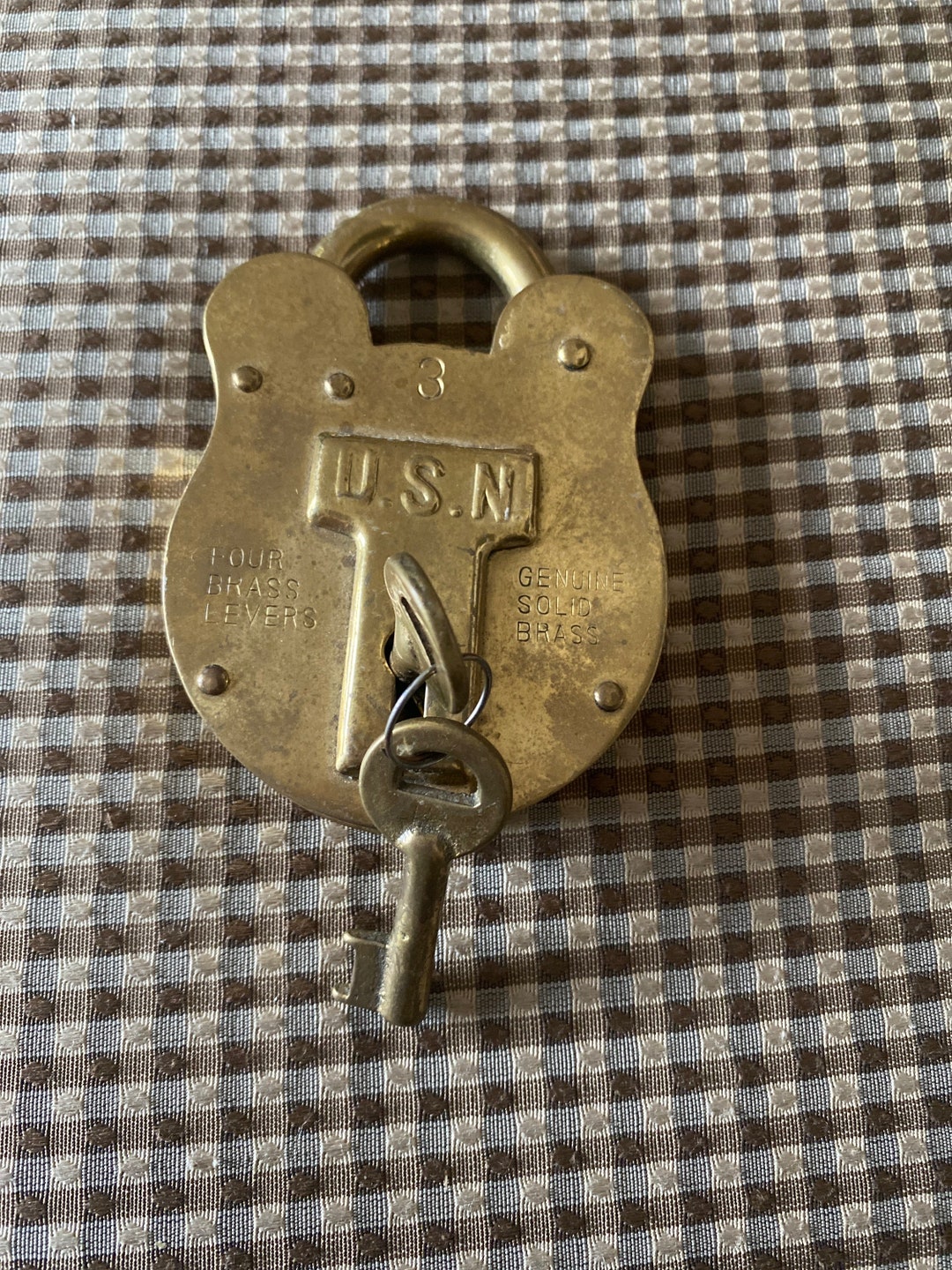 USN Brass Locker Set /keys Military Memorabilia - Etsy