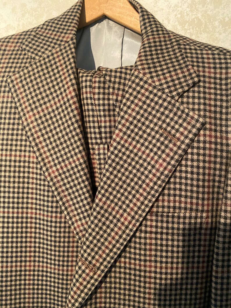 MCM Man’s Plaid Wool Suit - Etsy