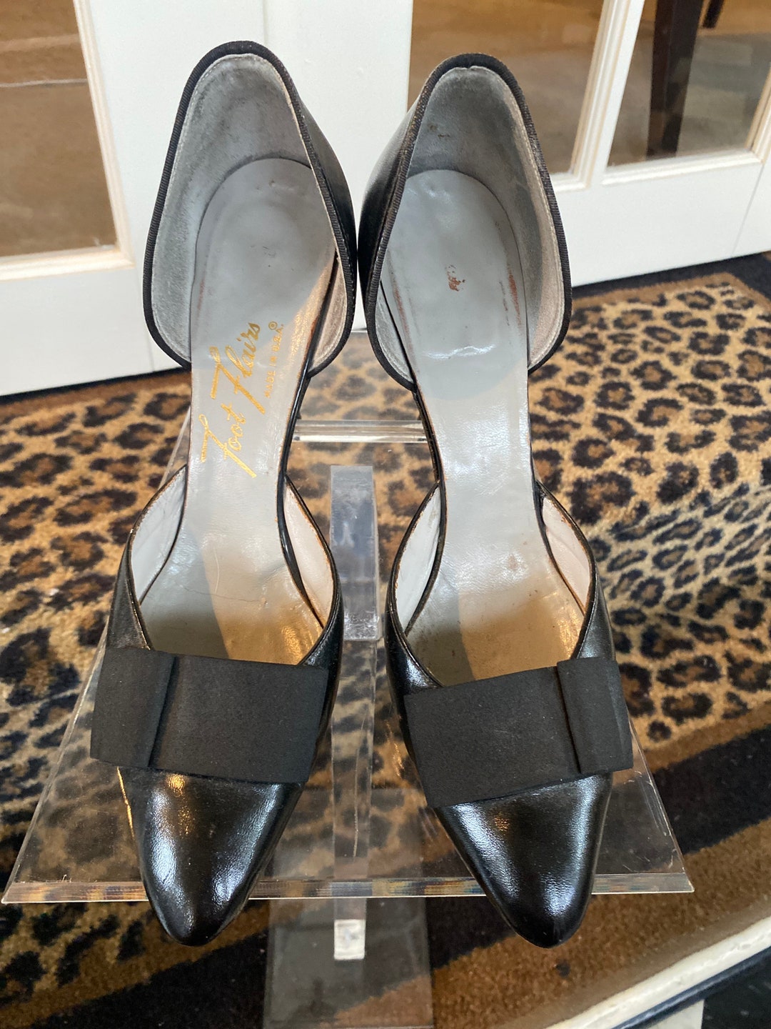 50s High Heels/ Black Heels - Etsy