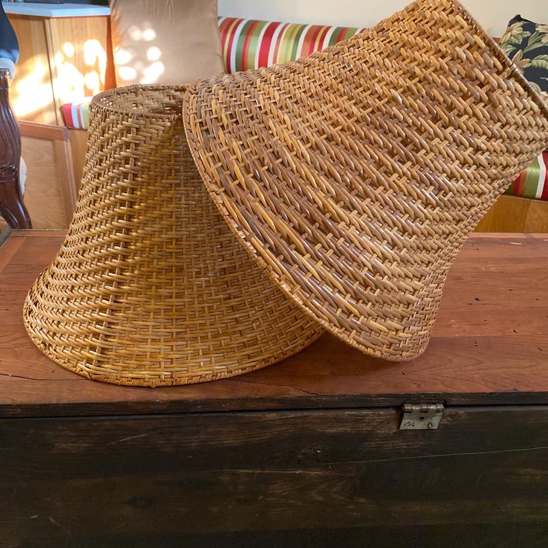 Wicker Lamp Shade - Etsy