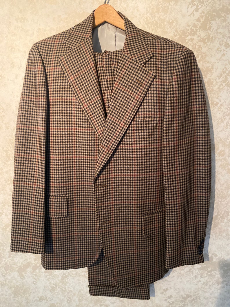 MCM Man’s Plaid Wool Suit - Etsy