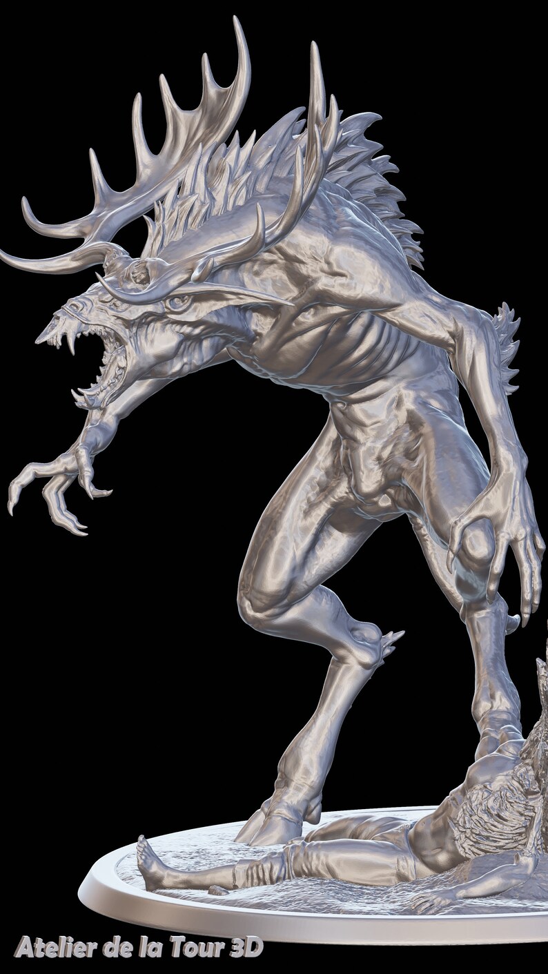 Beast WENDIGO Base Tres Grande 76 Mm / Huge 3 Inches Lord | Etsy UK