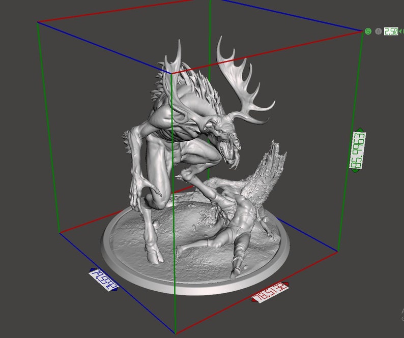 Beast WENDIGO Base Tres Grande 76 Mm / Huge 3 Inches Lord | Etsy UK