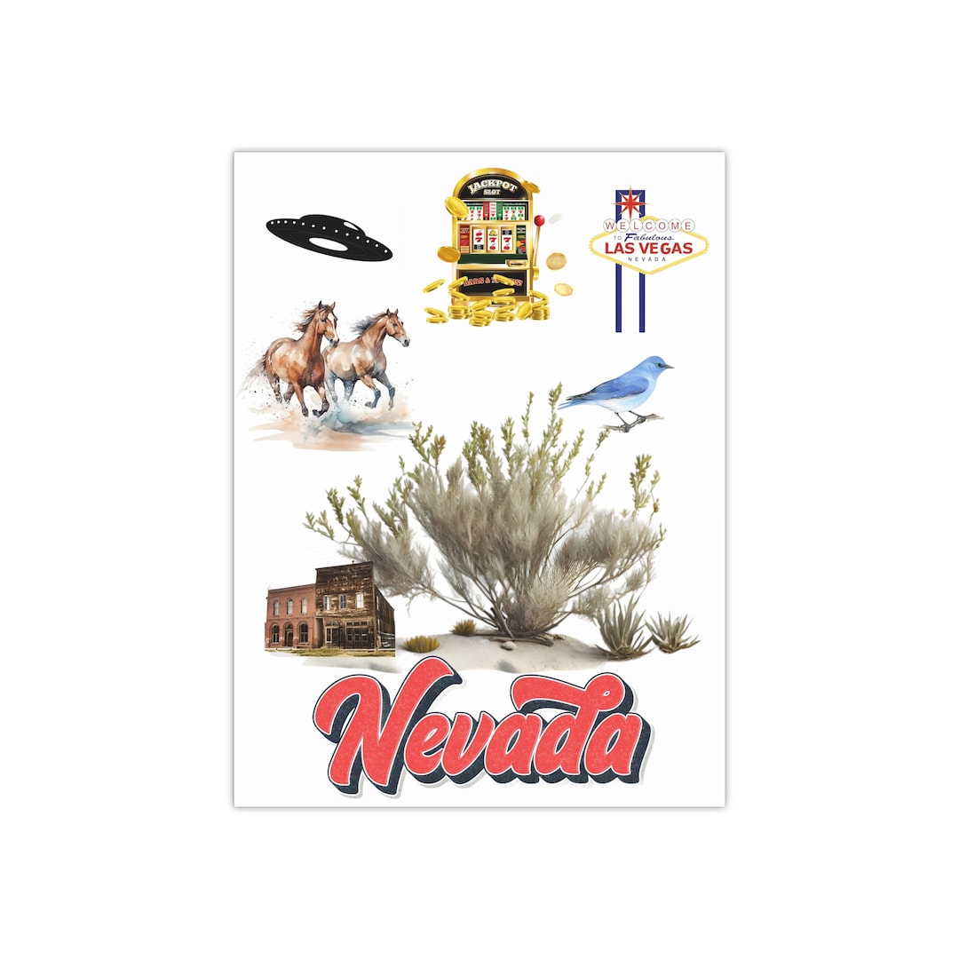 Nevada State Posters (300gsm) - Etsy