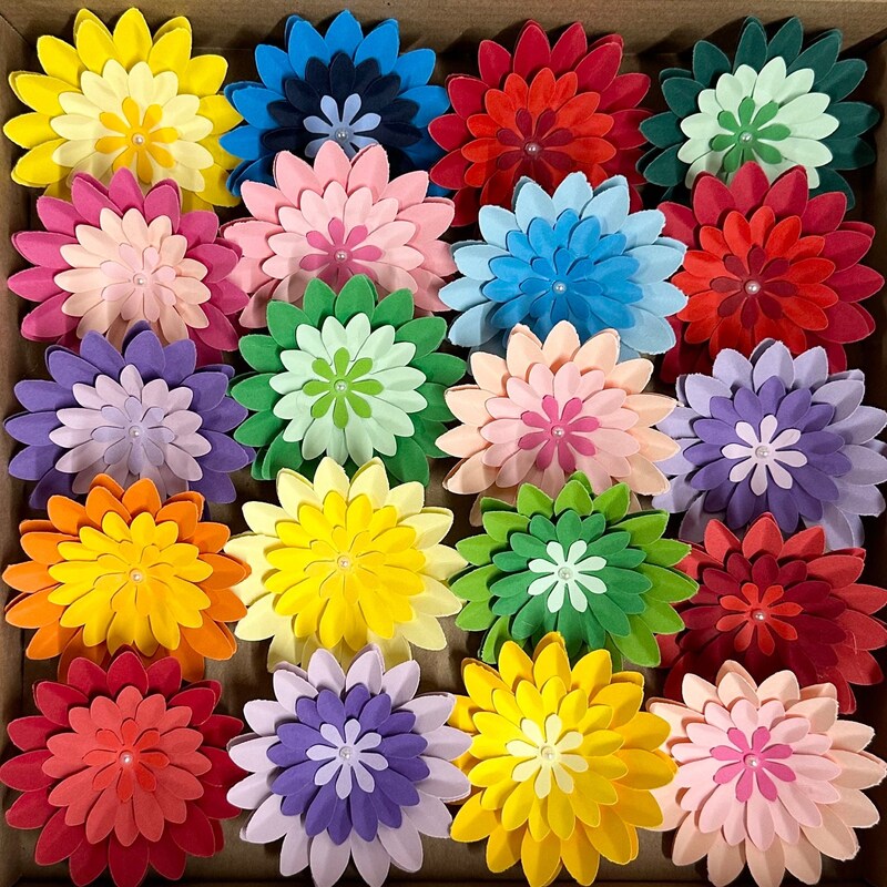 Pearl Paper Flowers - Etsy