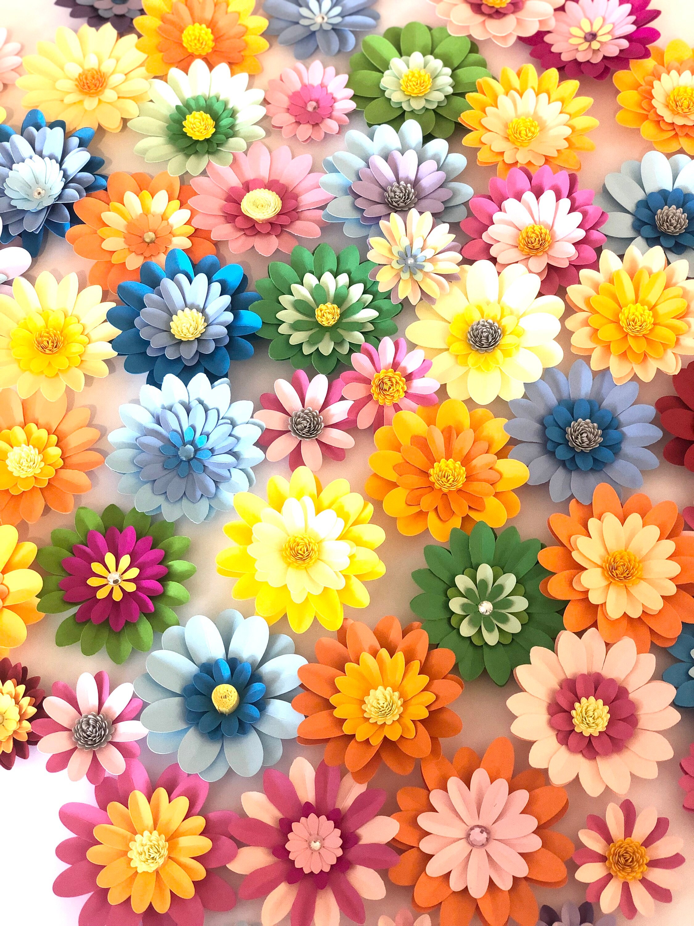 Paper Flower Handmade Single 20x Unique Paper Flower Designs - Etsy