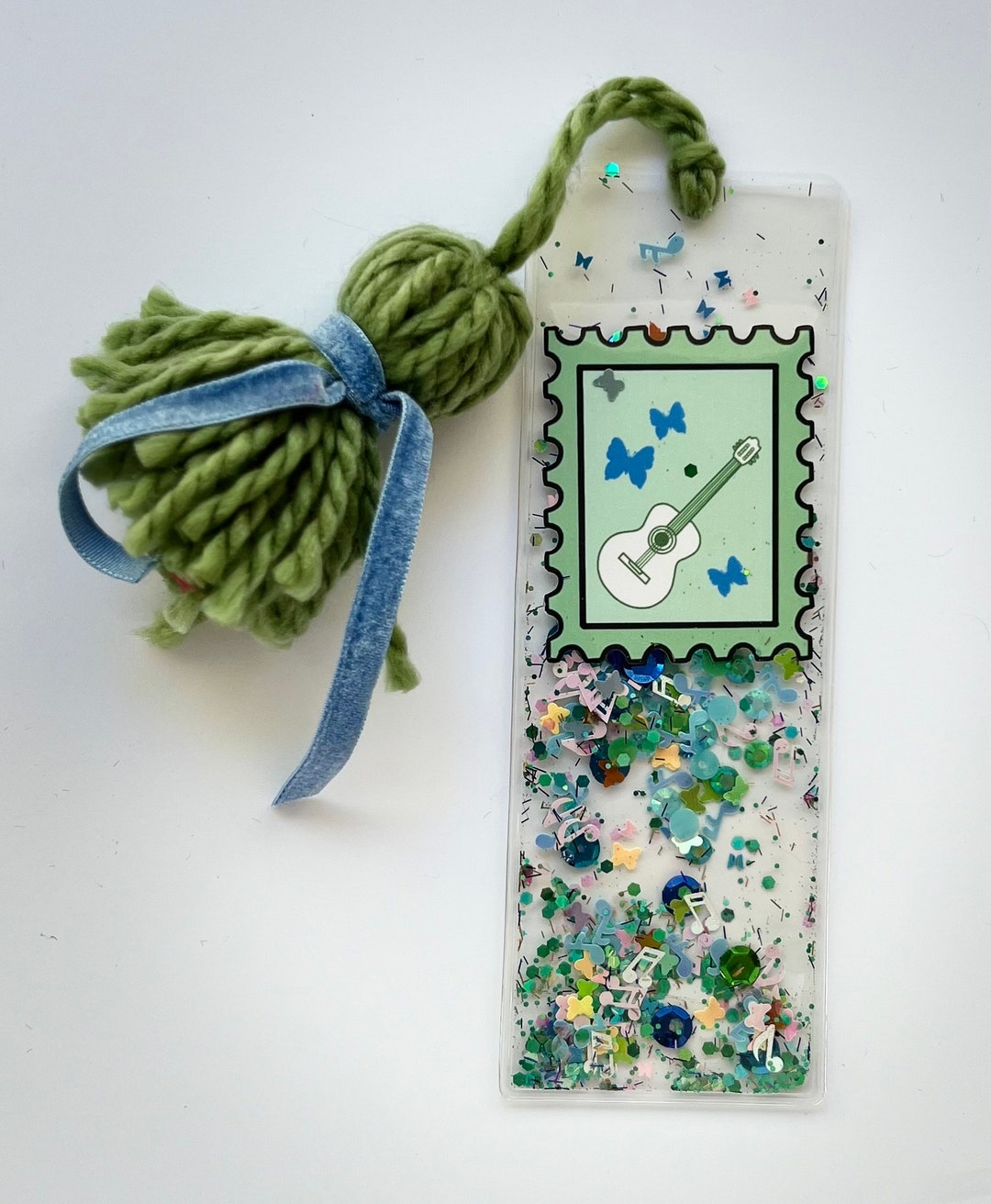 Debut Taylor Swift Postage Stamp Glitter Shaker Bookmark Glitter ...