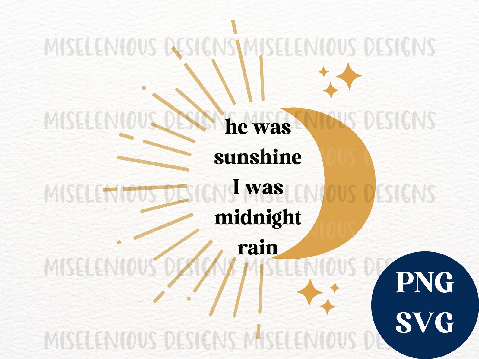 He Was Sunshine I Was Midnight Rain Lyrics PNG SVG Taylor - Etsy