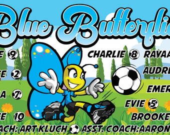 IGUANAS Soccer Team Banner Customize With Your Players and - Etsy