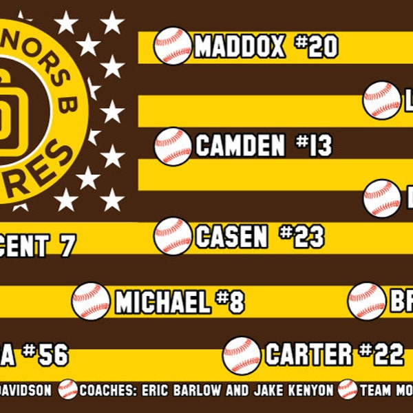 Baseball Team Banner - Etsy