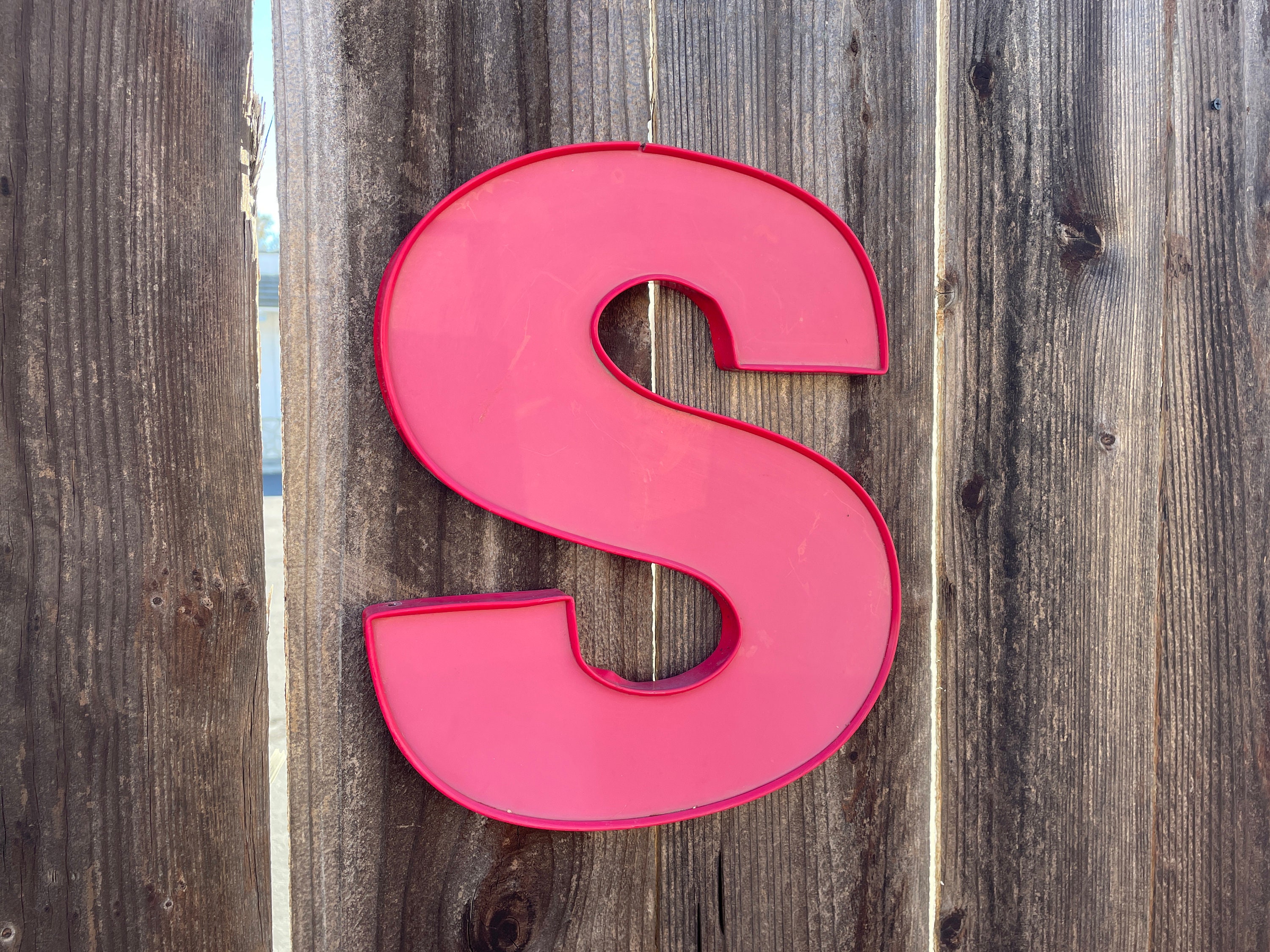 Industrial Vintage RED Letter Face - Many to Choose - Channel Salvaged ...