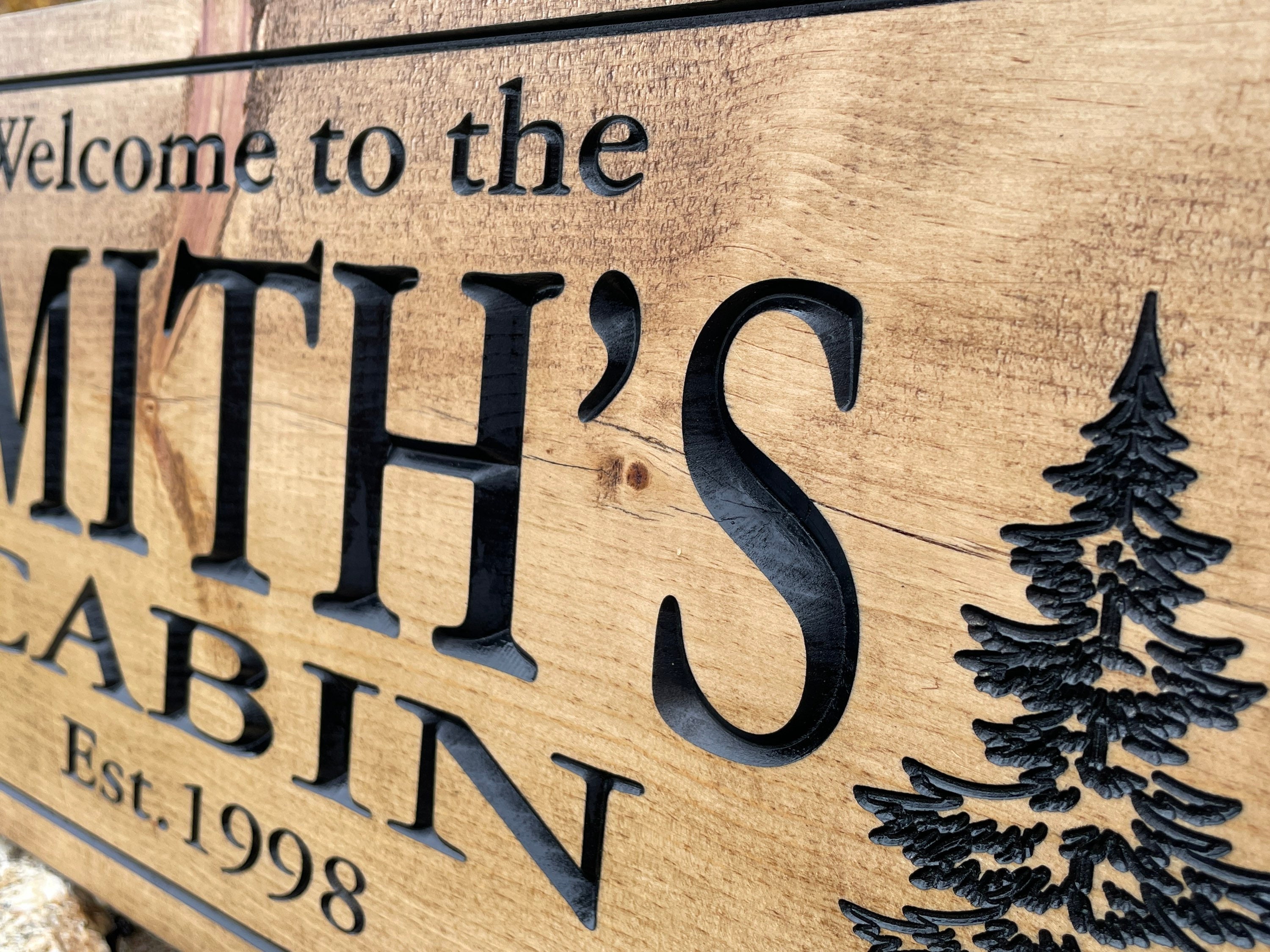 Personalized Carved Wood Sign Custom Wedding Bride Groom Family Gift ...