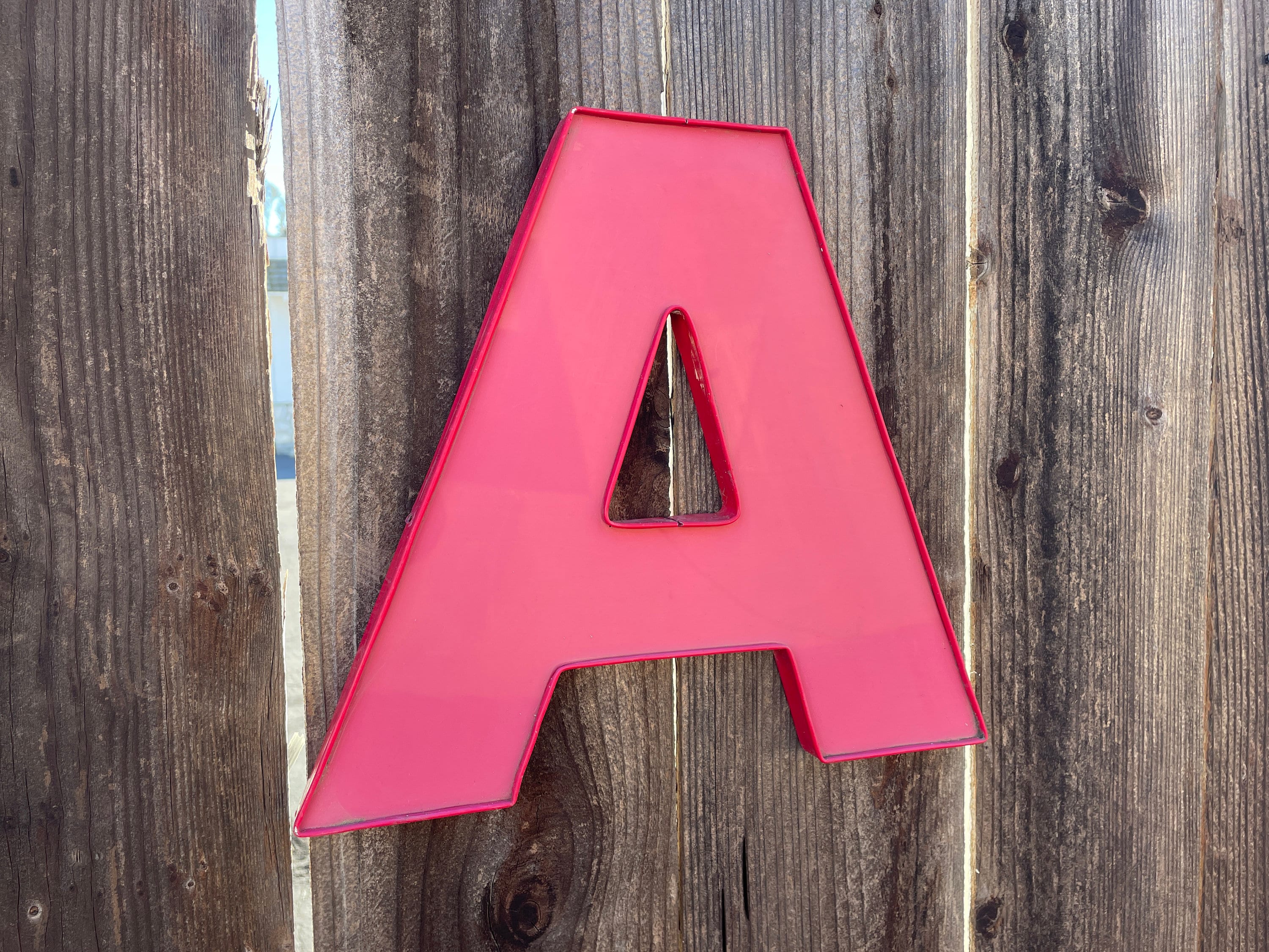 Industrial Vintage RED Letter Face - Many to Choose - Channel Salvaged ...