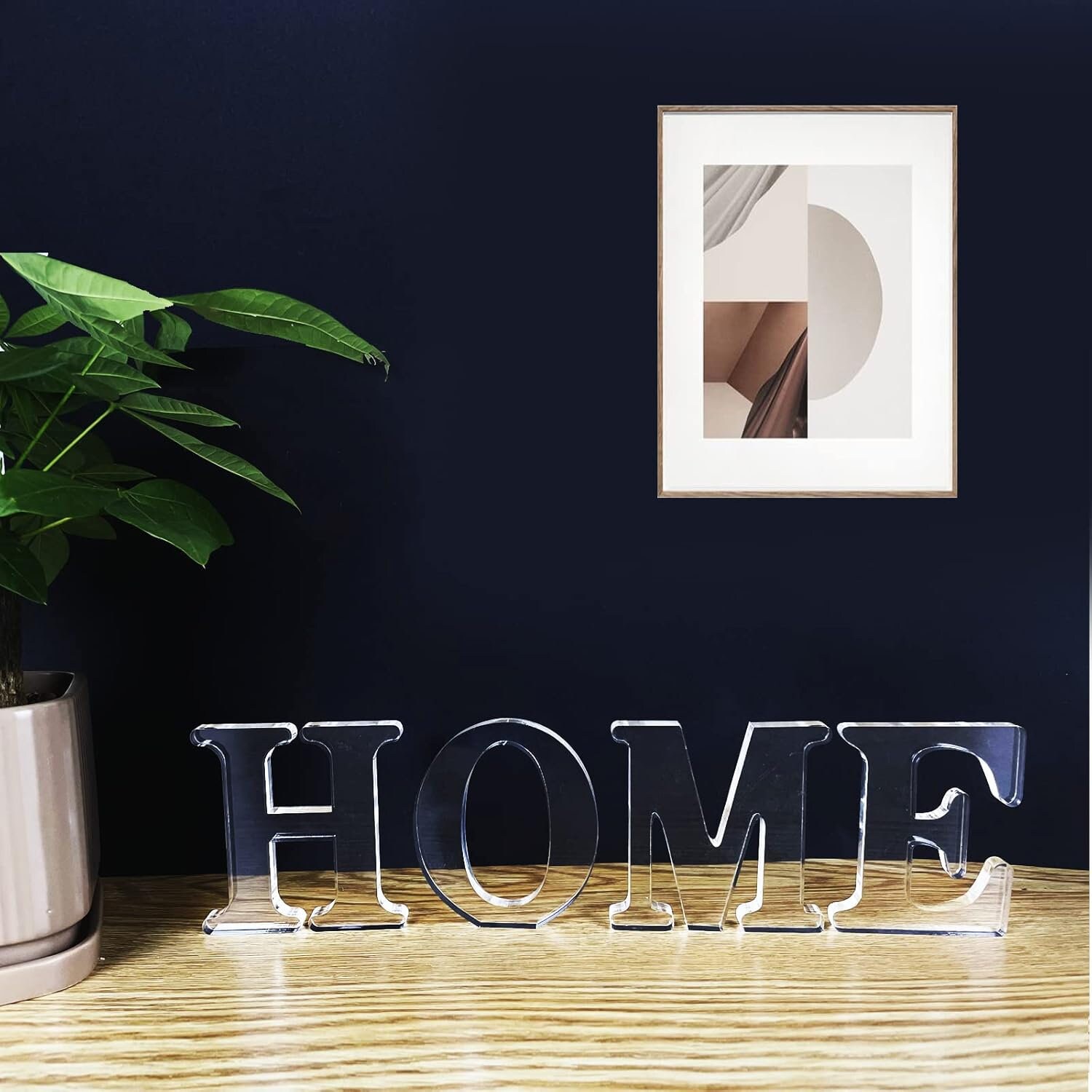 4 Inch Designable Acrylic Letters Unfinished Clear Letters Wall Décor Decorative Standing ...