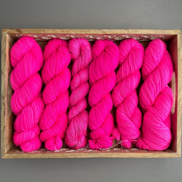 Hot Pink Yarn - Etsy