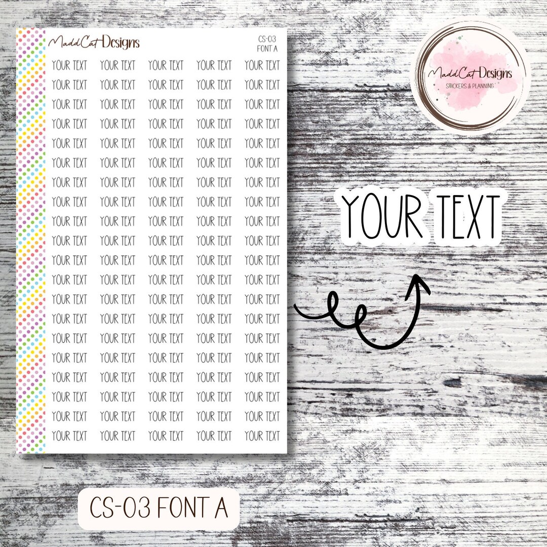 CS-03 Font A Custom Script - Etsy