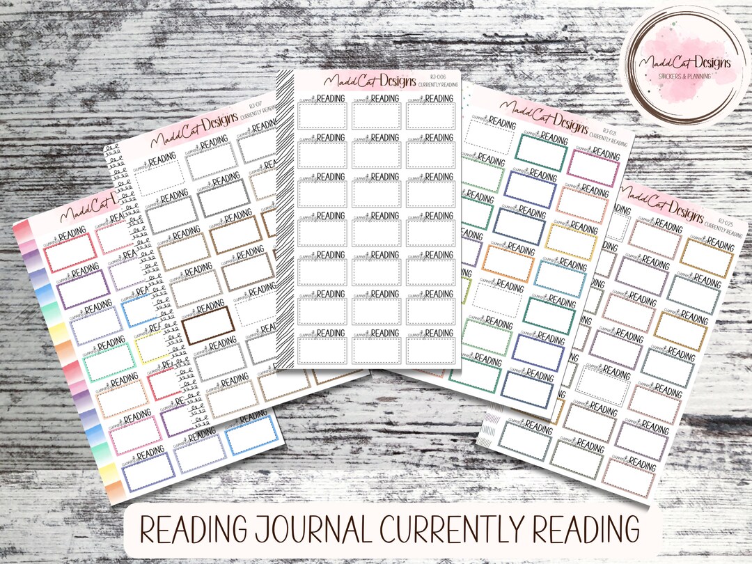 Currently Reading Reading Journal - Etsy