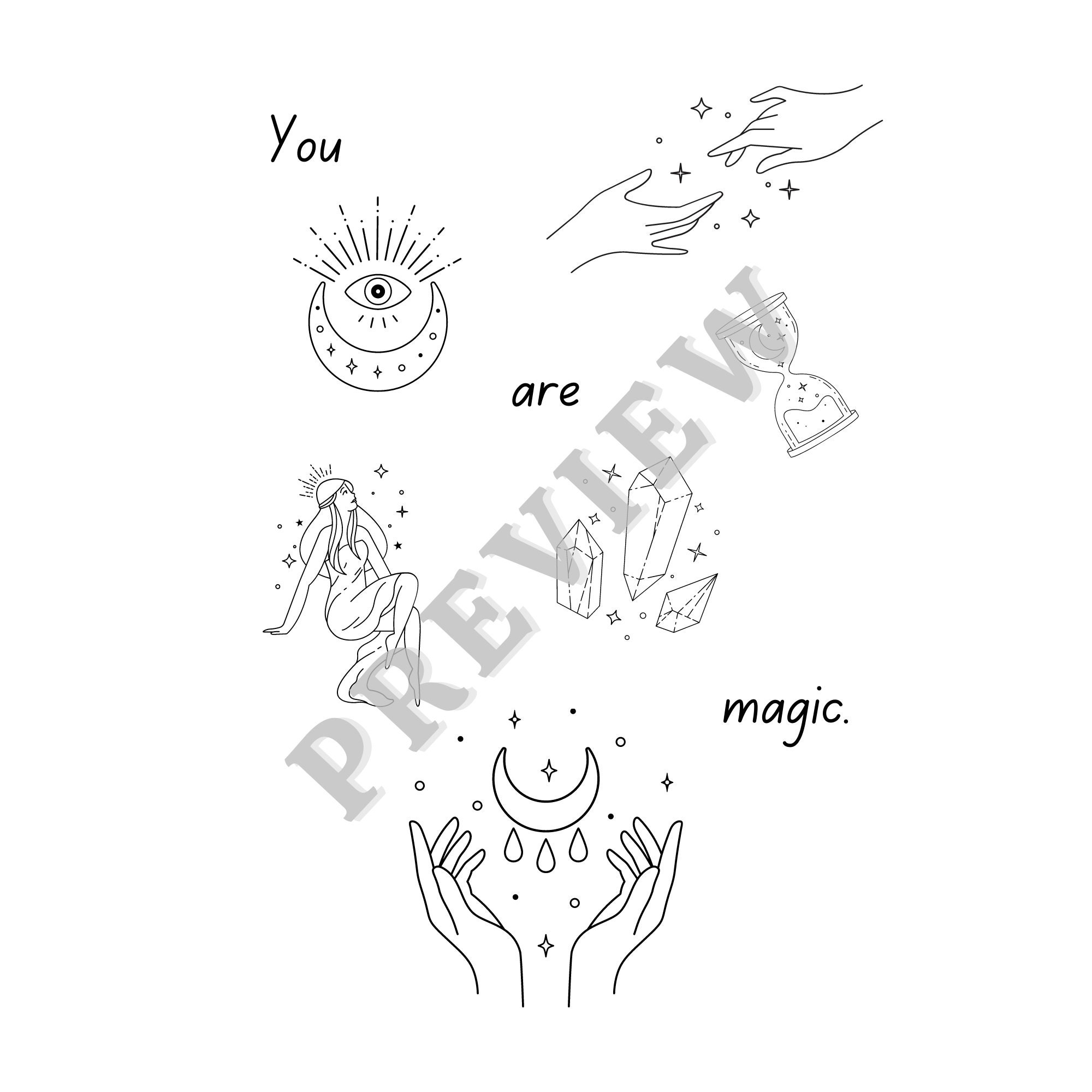 12 Printable Coloring Pages - Etsy