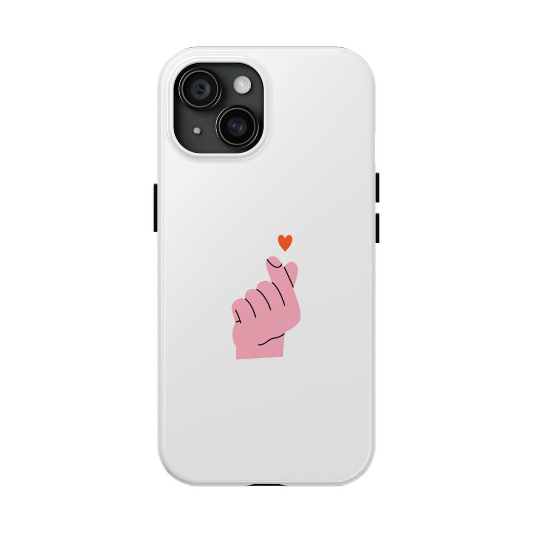 Korean I Love You Finger Tough Phone Case, Stylish Cute Hard Cover ...