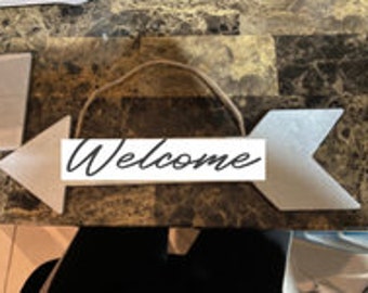 Acrylic Arrow Wedding Welcome Sign - Etsy