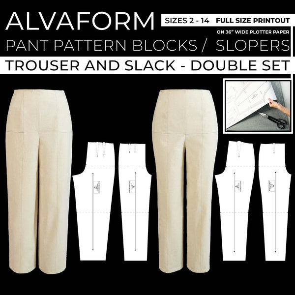 Mens Trouser Pattern - Etsy
