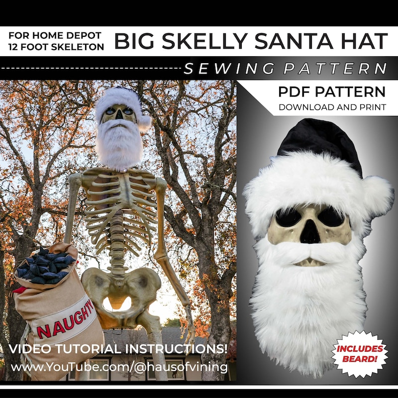 Christmas Skeleton Hat - Etsy UK
