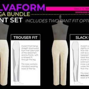 Alvaform (sizes 2-14) Basic Dress & Pant - Mega Bundle - Pattern Blocks ...