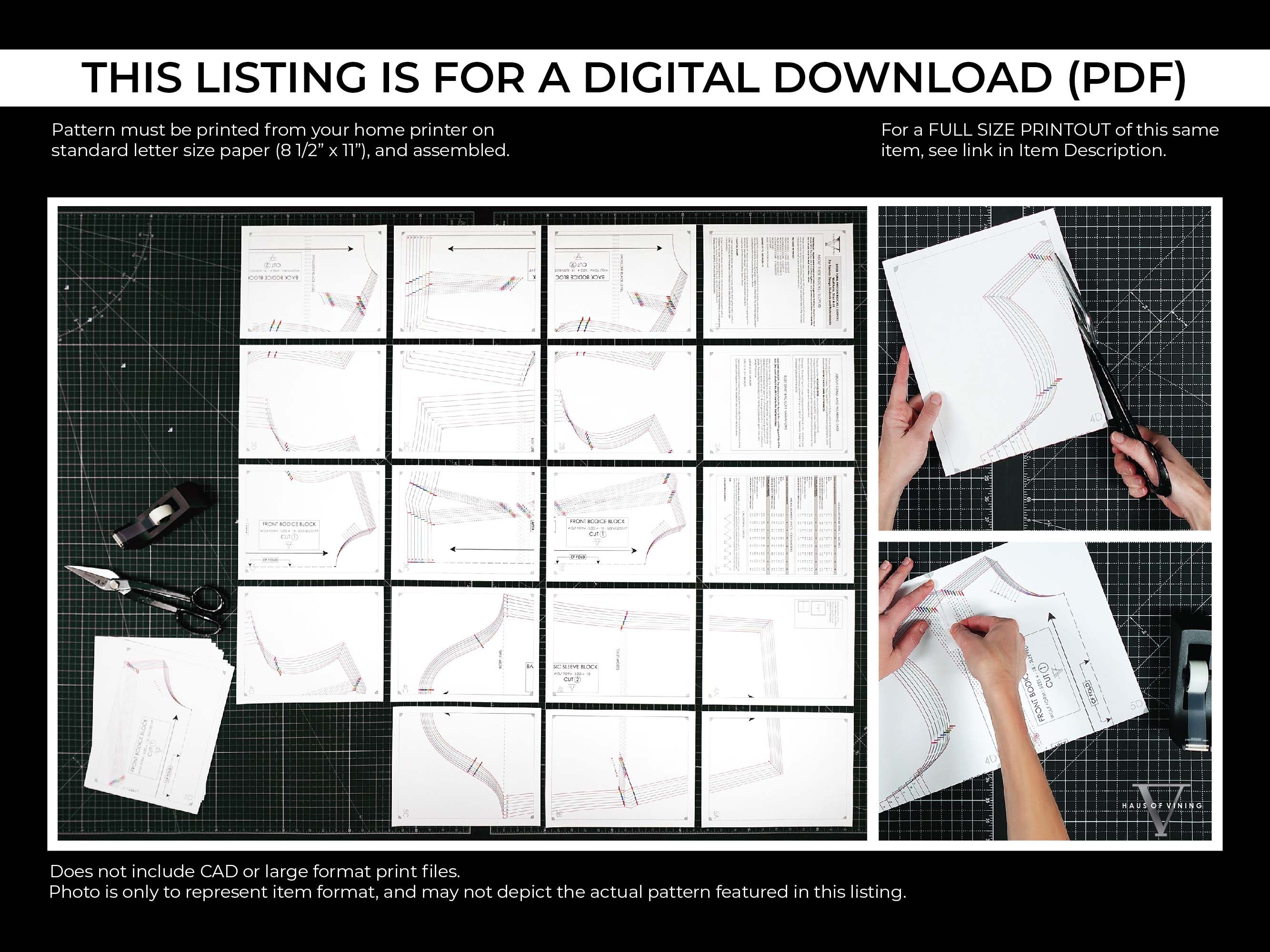 Alvaform (sizes 2-14) Pant Pattern Blocks / Slopers - Trouser & Slack ...
