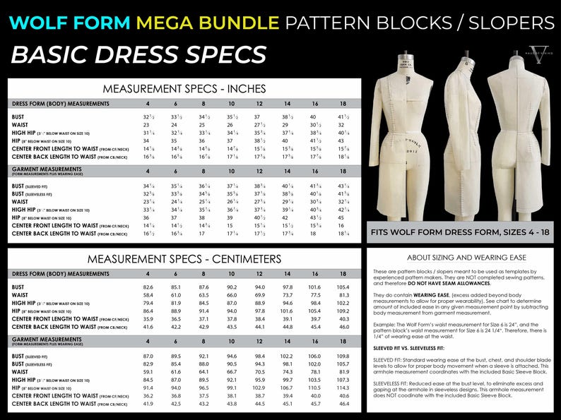 Wolf Form (sizes 4-18) Basic Dress & Pant - Mega Bundle - Pattern ...