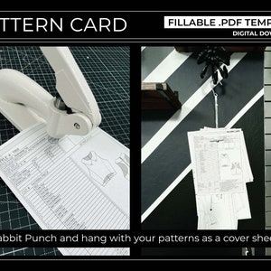 Pattern Card - Fillable Template for Apparel Industry Tech Packs (PDF ...