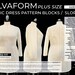 Alvaform PLUS SIZE (sizes 14-36) Basic Dress Pattern Blocks / Slopers (PDF Download) - Etsy