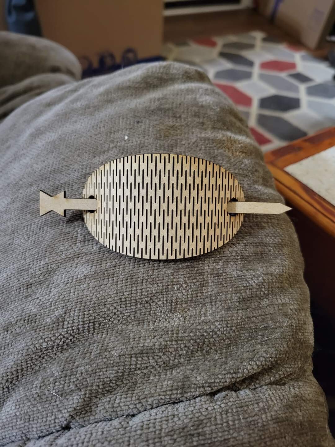 Living Hinge Hair Slide .svg Digital File - Etsy