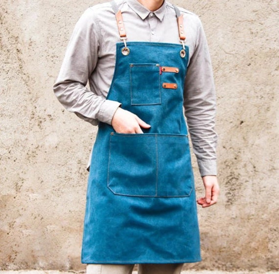 Sturdy Canvas Apron / Thick Apron With Pockets / Apron for | Etsy