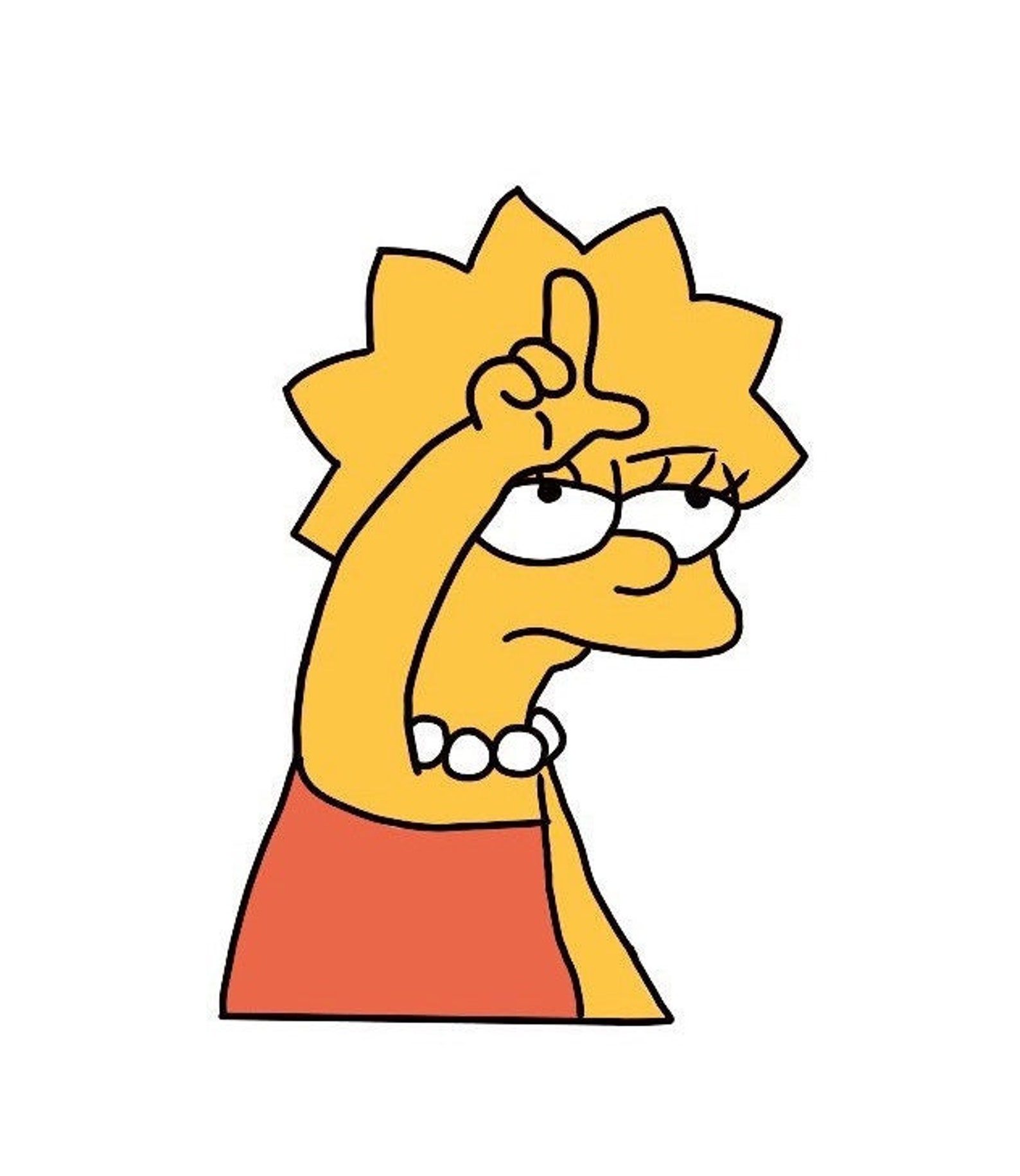 Lisa Simpson Loser Sticker/ Simpson Sticker/ Lisa Simpson/ the Simpsons ...
