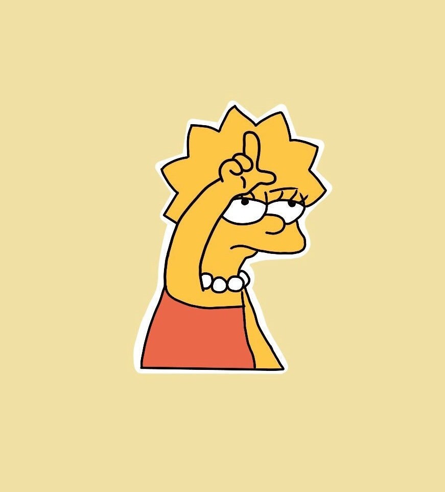 Lisa Simpson Loser Sticker/ Simpson Sticker/ Lisa Simpson/ the Simpsons ...