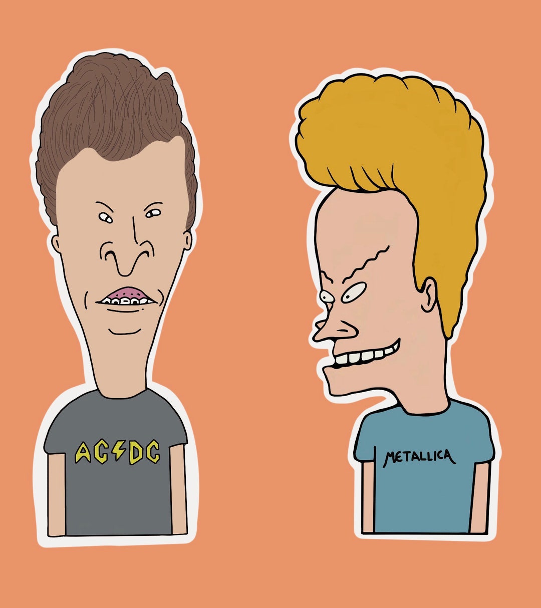 Beavis and Butthead Sticker/beavis and Butthead/waterproof Sticker for ...